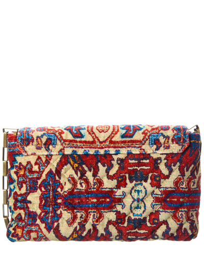 Isabel Marant Merine Print Quilted Velvet Shoulder Bag In Red | ModeSens