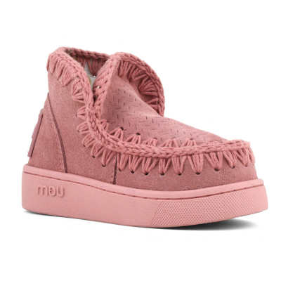 Mou Kids' Eskimo Boots With Cutouts In Rosa | ModeSens
