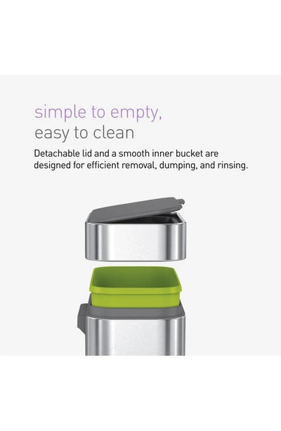 Simplehuman 4-liter Compost Caddy In Brushed Stainless Steel | ModeSens