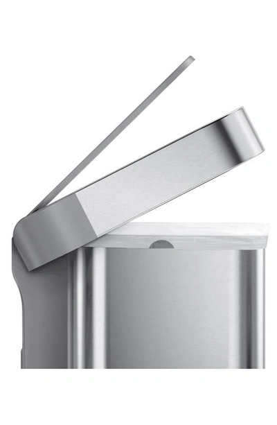 Simplehuman 45l Soft Close Step Trash Can In Brushed Stainless Steel ...