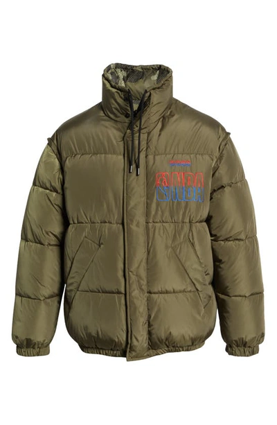 Hugo Boss Boss & Nba Reversible Puffer Jacket In Oversize-fit In Nba ...