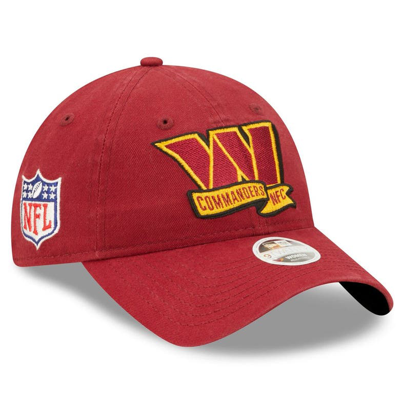 New Era Burgundy Washington Commanders 2022 Sideline Adjustable 9twenty ...