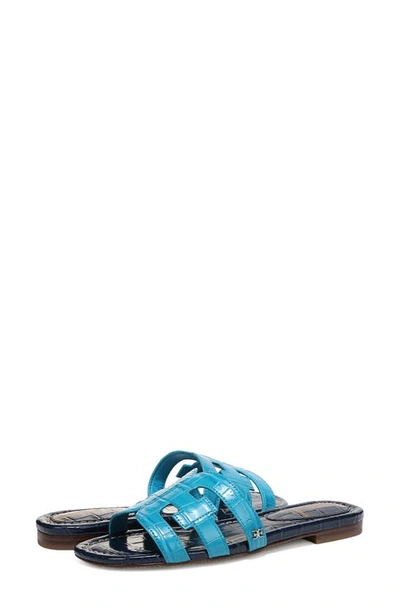 Sam Edelman Bay Cutout Slide Sandal In Blue | ModeSens