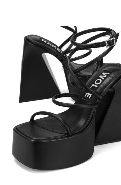Naked Wolfe Angel Ankle Strap Platform Sandal In Black | ModeSens