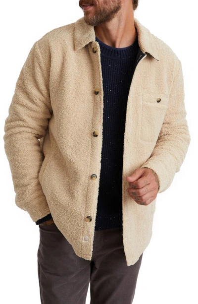 Marine Layer Sherpa Overshirt In Natural | ModeSens
