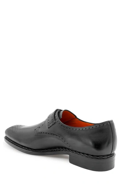 Mezlan Artisan Welt Monk Strap Shoe In Black | ModeSens