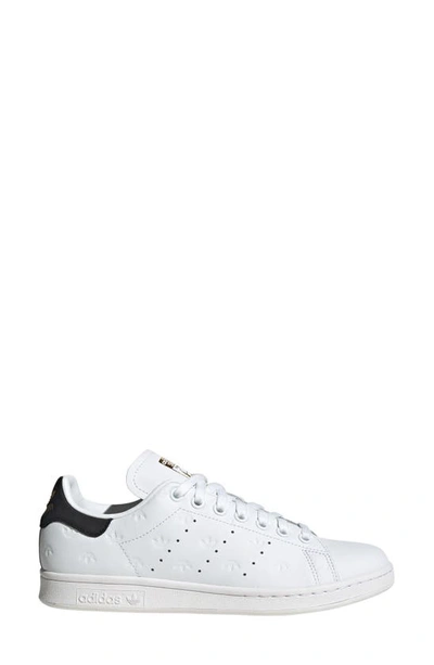 Adidas Originals Stan Smith Sneaker In White/ Black/ Gold Metallic ...