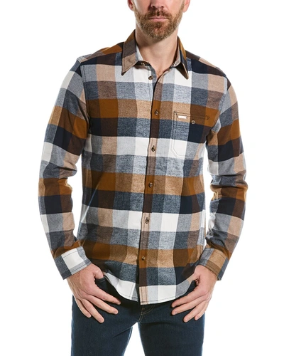 Point Zero Light Brush Flannel Shirt In Blue | ModeSens