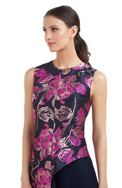 Kay Unger Women's Georgina Floral Midi-dress In Black | ModeSens