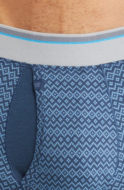 Mack Weldon 18 Hour Jersey Boxer Briefs In True Navy/ Chambray-fair ...