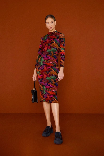 Farm Rio Leopard Mushroom Lenzing™ Ecovero™ Viscose Dress | ModeSens