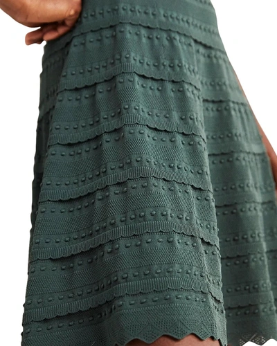 Boden Detail Mini Dress In Green | ModeSens