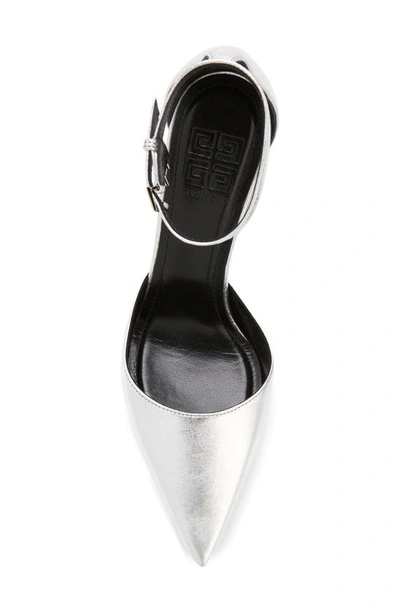 Givenchy G Lock Metallic Platform Pumps In Silver | ModeSens