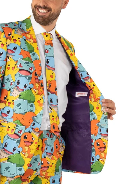 Opposuits Pokémon Two-piece Suit With Tie In Yellow | ModeSens