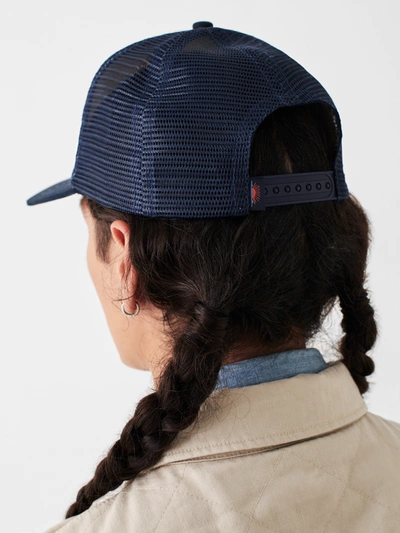 Faherty California Foamy Trucker Hat In White/navy | ModeSens