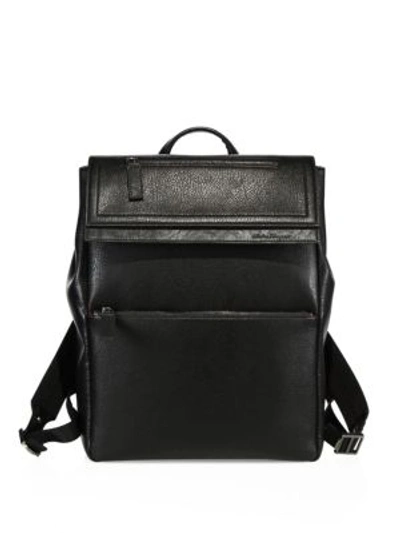Ferragamo Techno Grained-leather Backpack In Black | ModeSens