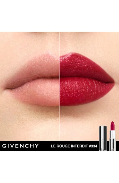 Givenchy Rouge Interdit Intense Silk Satin Matte Lipstick N334 Grenate Volontaire 0.1 oz / 34 G ...