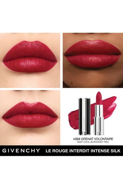 Givenchy Rouge Interdit Intense Silk Satin Matte Lipstick N334 Grenate Volontaire 0.1 oz / 34 G ...