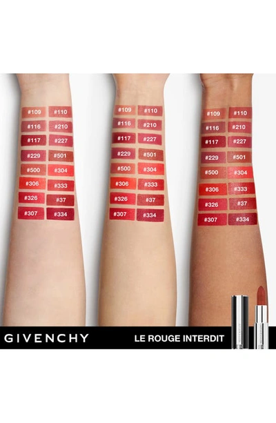 Givenchy Rouge Interdit Intense Silk Satin Matte Lipstick N334 Grenate Volontaire 0.1 oz / 34 G ...