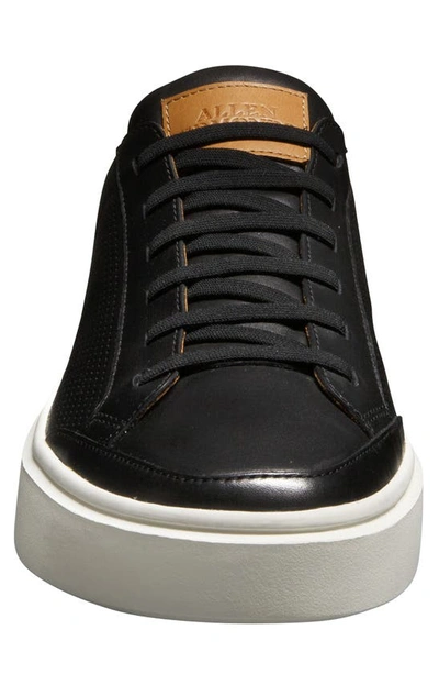 Allen Edmonds Flynn Leather Sneaker In Carbon | ModeSens