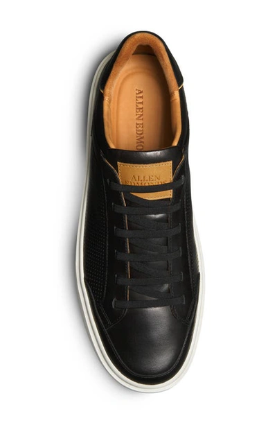 Allen Edmonds Flynn Leather Sneaker In Carbon | ModeSens