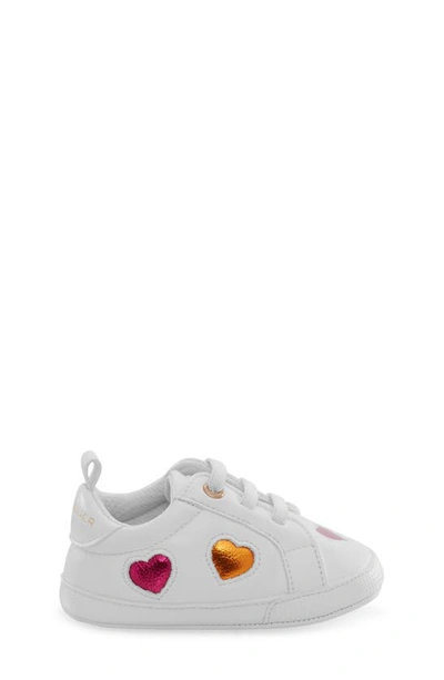 Kurt Geiger Kids' Lane Love Metallic Heart Sneaker In White | ModeSens
