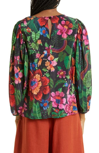 Farm Rio Blouse In Black | ModeSens