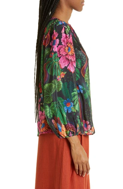 Farm Rio Blouse In Black | ModeSens