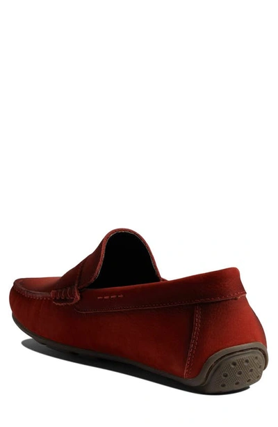 Marc Joseph New York Nebraska Loafer In Red Nobuck Grainy | ModeSens