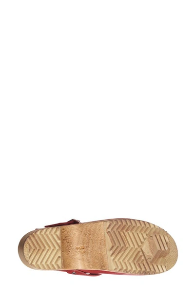 Mia 'alma' Clog In Red Leather | ModeSens