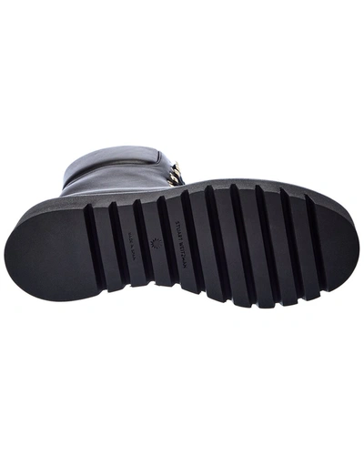 Stuart Weitzman Chalet Lug Leather Combat Boot In Black | ModeSens