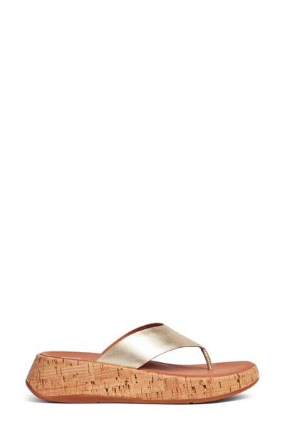 Fitflop F-mode Toe Post Slide Sandal In Platino | ModeSens