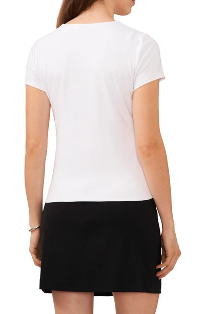 Halogen Shirttail Hem T-shirt In Bright White | ModeSens