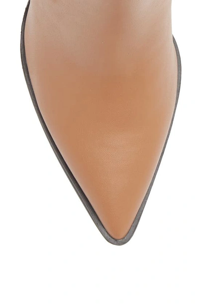 Open Edit Rafael Pointed Toe Bootie In Tan Mocha | ModeSens