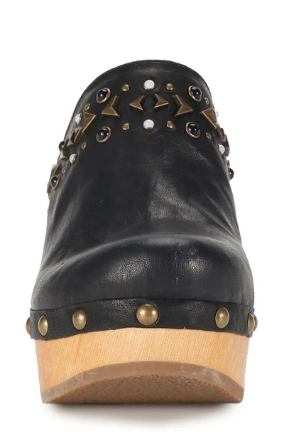 Frye Jessica Stud Platform Clog In Black Oyster Leather | ModeSens