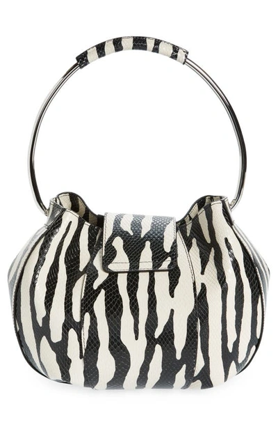 Coperni Kids' Large Zebra Print Snakeskin Embossed Ring Pouch In Black ...