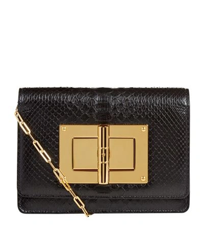 Tom Ford Mini Natalia Python Shoulder Bag In Black | ModeSens
