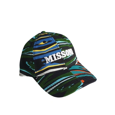 Missoni Cotton Logo Baseball Hat In Black | ModeSens