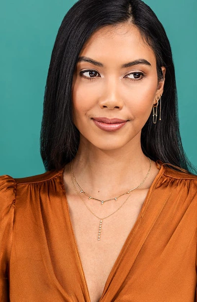 Bony Levy Aviva Diamond Station Necklace In 18k Yellow Gold | ModeSens