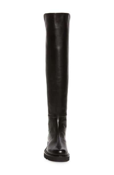 Stuart Weitzman 5050 Lift Leather Knee-high Boot In Black | ModeSens