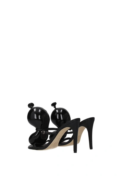 Loewe Balloon 100 Leather Sandals In Black | ModeSens
