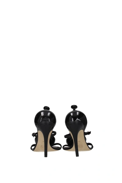 Loewe Balloon 100 Leather Sandals In Black | ModeSens