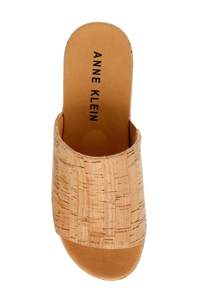Anne Klein Valentina Platform Wedge Sandal In Cork | ModeSens