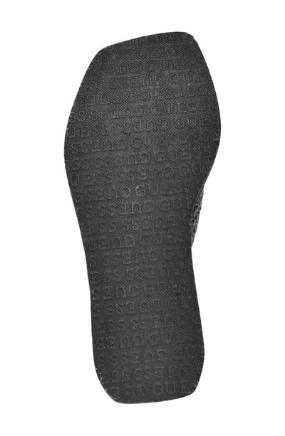 Guess Danvi Platform Wedge Slide Sandal In Black | ModeSens