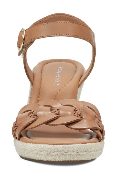 Easy Spirit Aisha Espadrille Wedge Sandal In Brown | ModeSens