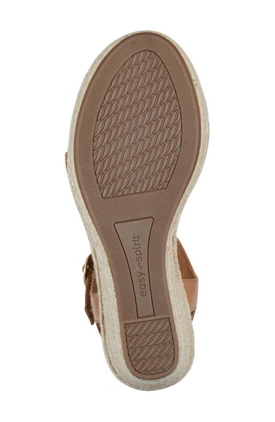 Easy Spirit Aisha Espadrille Wedge Sandal In Brown | ModeSens