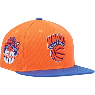 Mitchell & Ness Men's Orange And Blue New York Knicks Hardwood Classics ...