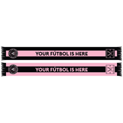 Ruffneck Scarves Black/pink Inter Miami Cf Your Fútbol Is Here Scarf ...