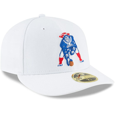 New Era White New England Patriots Throwback Logo Omaha Low Profile ...