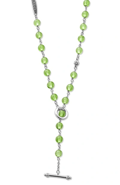Lagos Caviar Icon Peridot Bead Necklace In Periwinkle | ModeSens